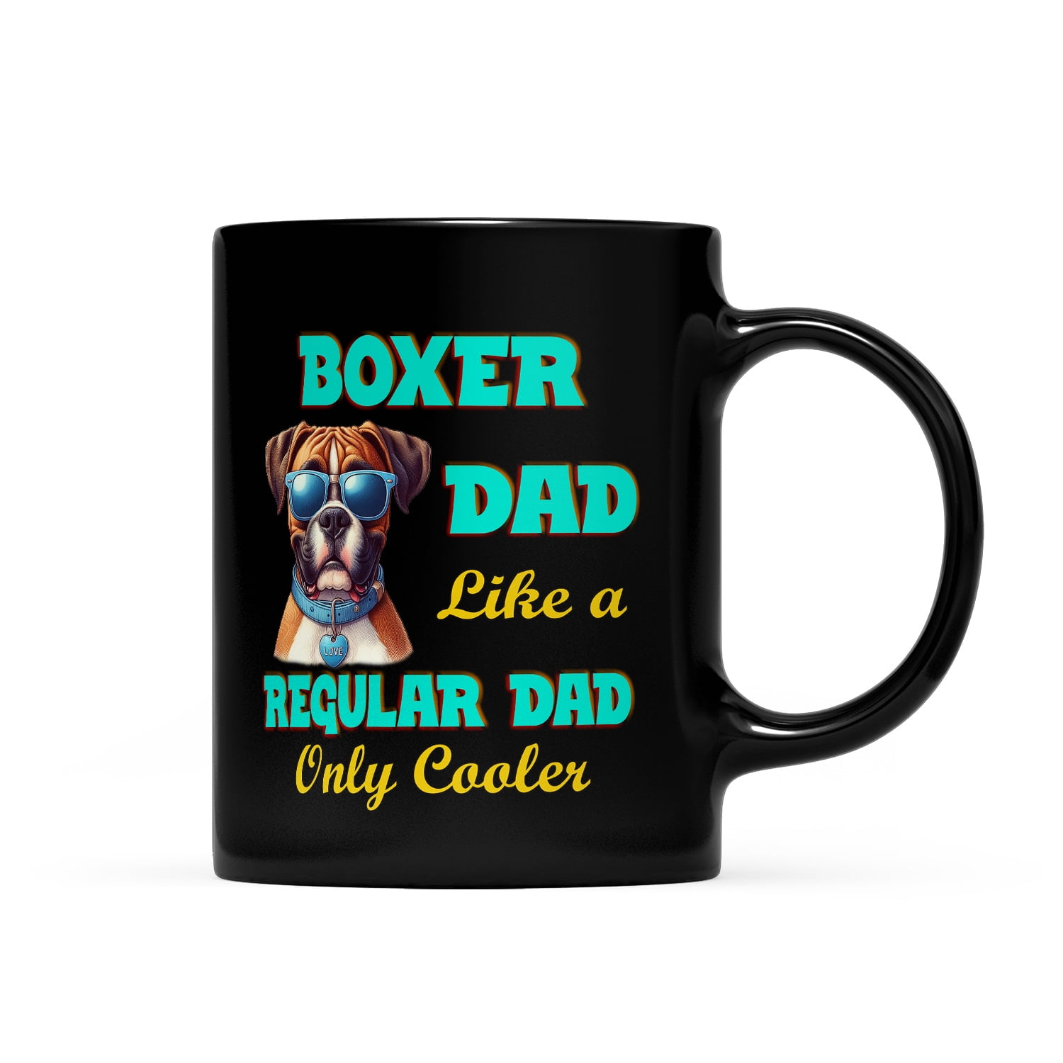 Boxer Dad Like a Regular Dad Only Cooler Happy Father's Day Mug Boxers ...