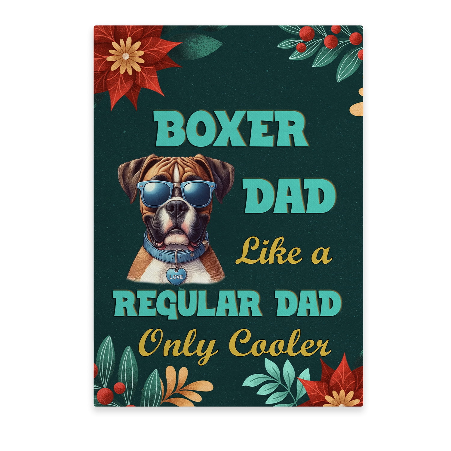 Boxer Dad Like a Regular Dad Only Cooler Happy Father's Day Vertical ...