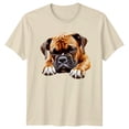 Boxer Dog Animals Mens T-Shirt Womens Tee Realistic Canine Graphic ...