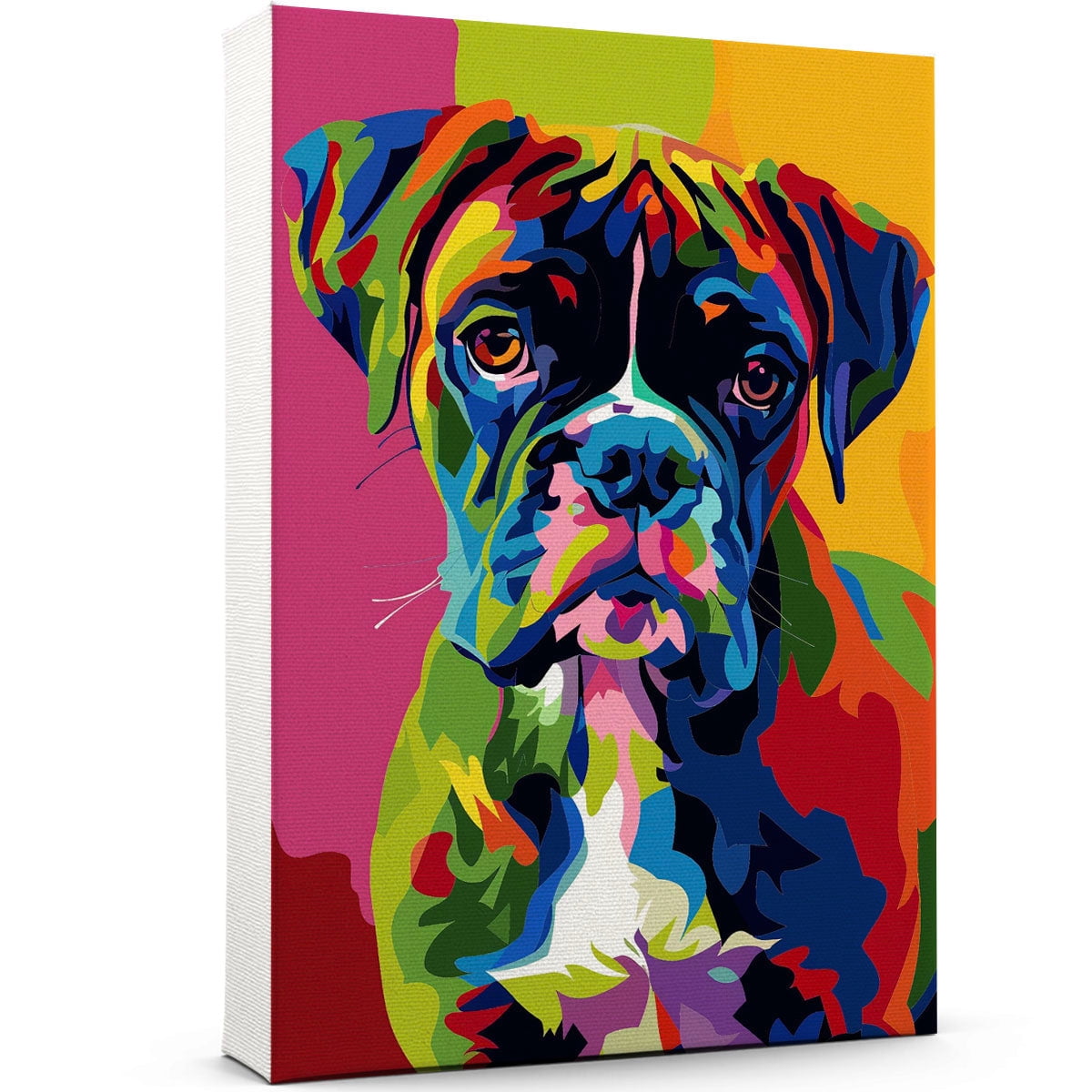 Boxer Dog Canvas Wall Art Poster Prints Colorful Pop Animal Art Wall ...