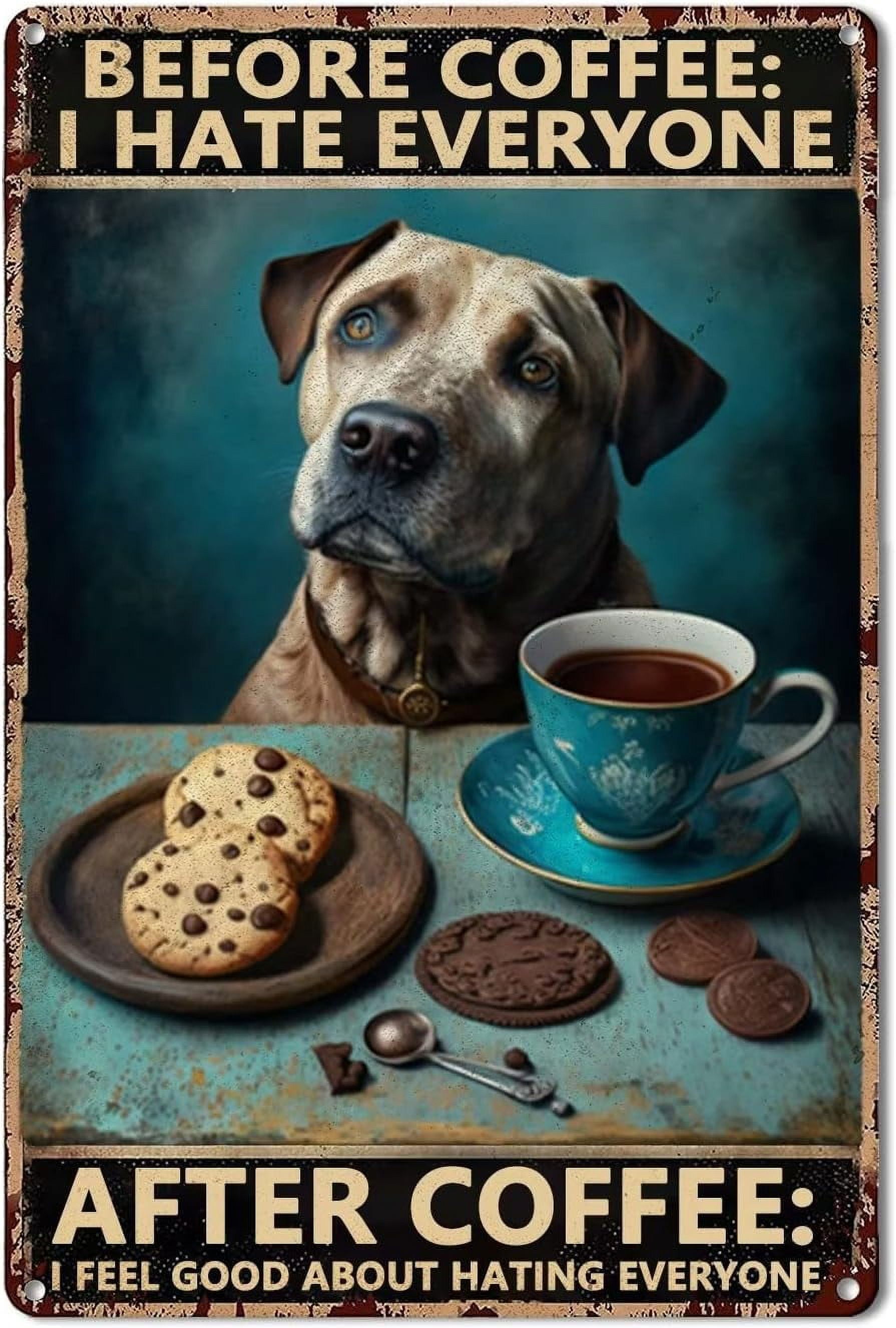 Boxer Dog Coffee Diamond Painting Kits for Adults Before Coffee I Hate ...