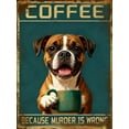 Boxer Dog Diamond Painting Kits For Adults Boxer Dog Drinks Coffee ...