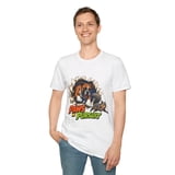Boxer Dog Funny Comic Squirrel Chase Cartoon Unisex Softstyle T-Shirt ...