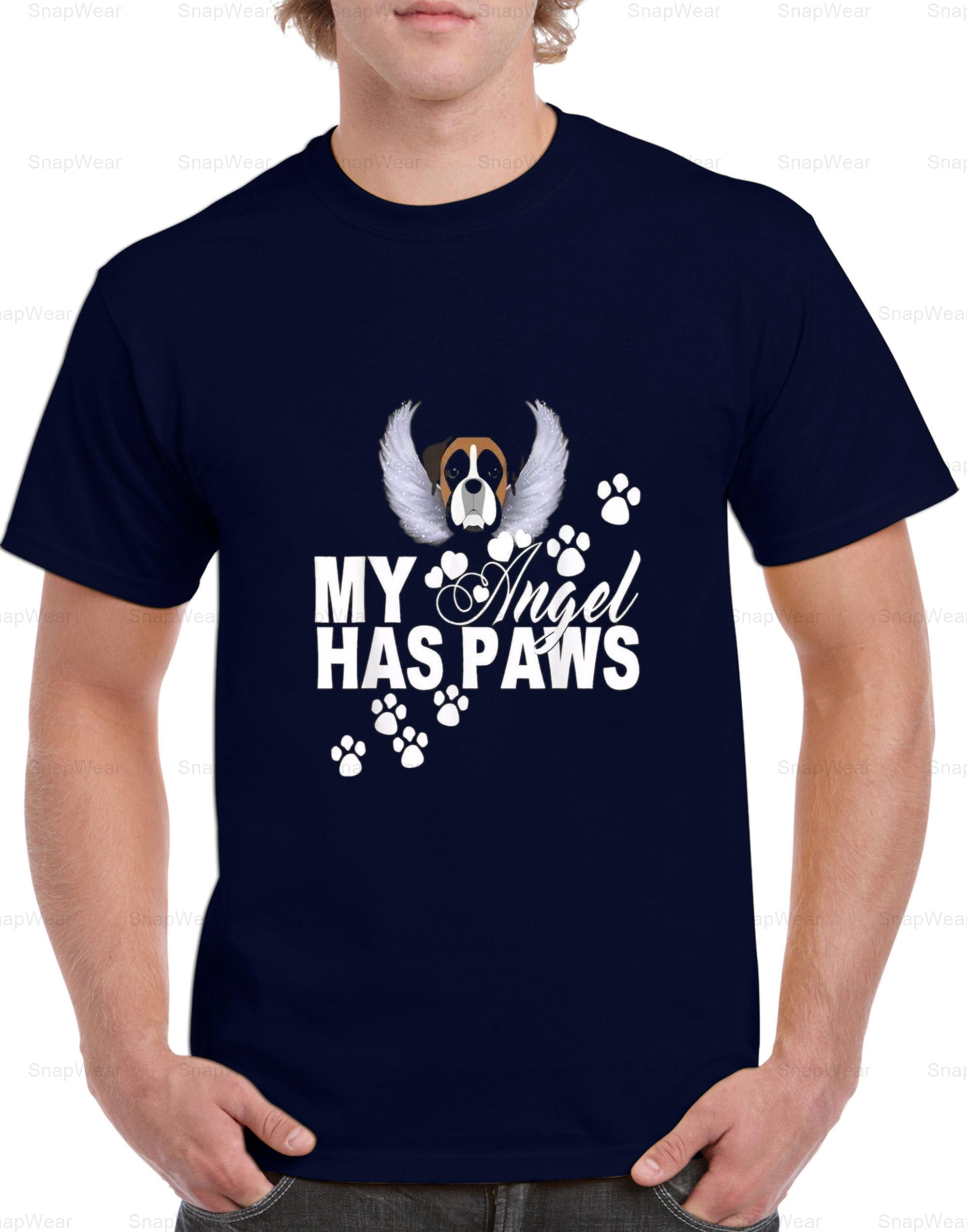 Boxer Dog Gift My Angel Has Paws Love Memorial Pet Mom Dad Heaven T ...