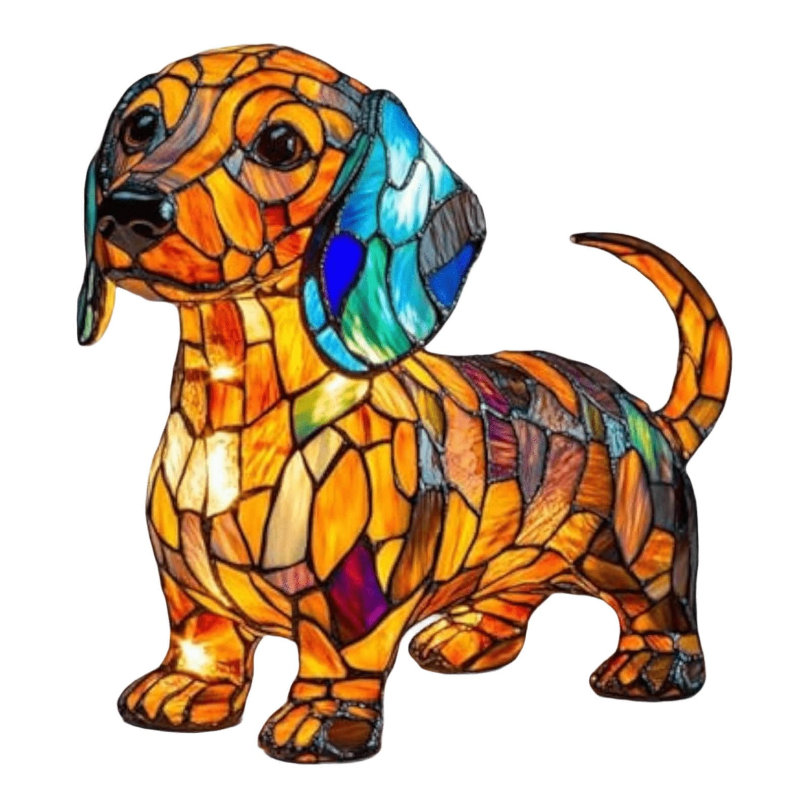 Boxer Dog Lamp, Shih Tzu Lamp, Stained Glass Dog Lamp, Dog Series Art ...