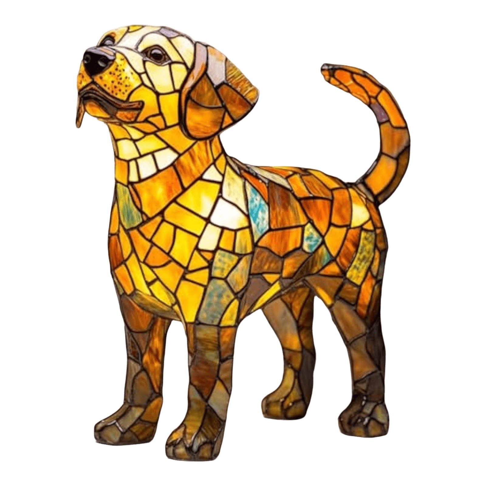 Boxer Dog Lamp, Shih Tzu Lamp, Stained Glass Dog Lamp, Dog Series Art ...