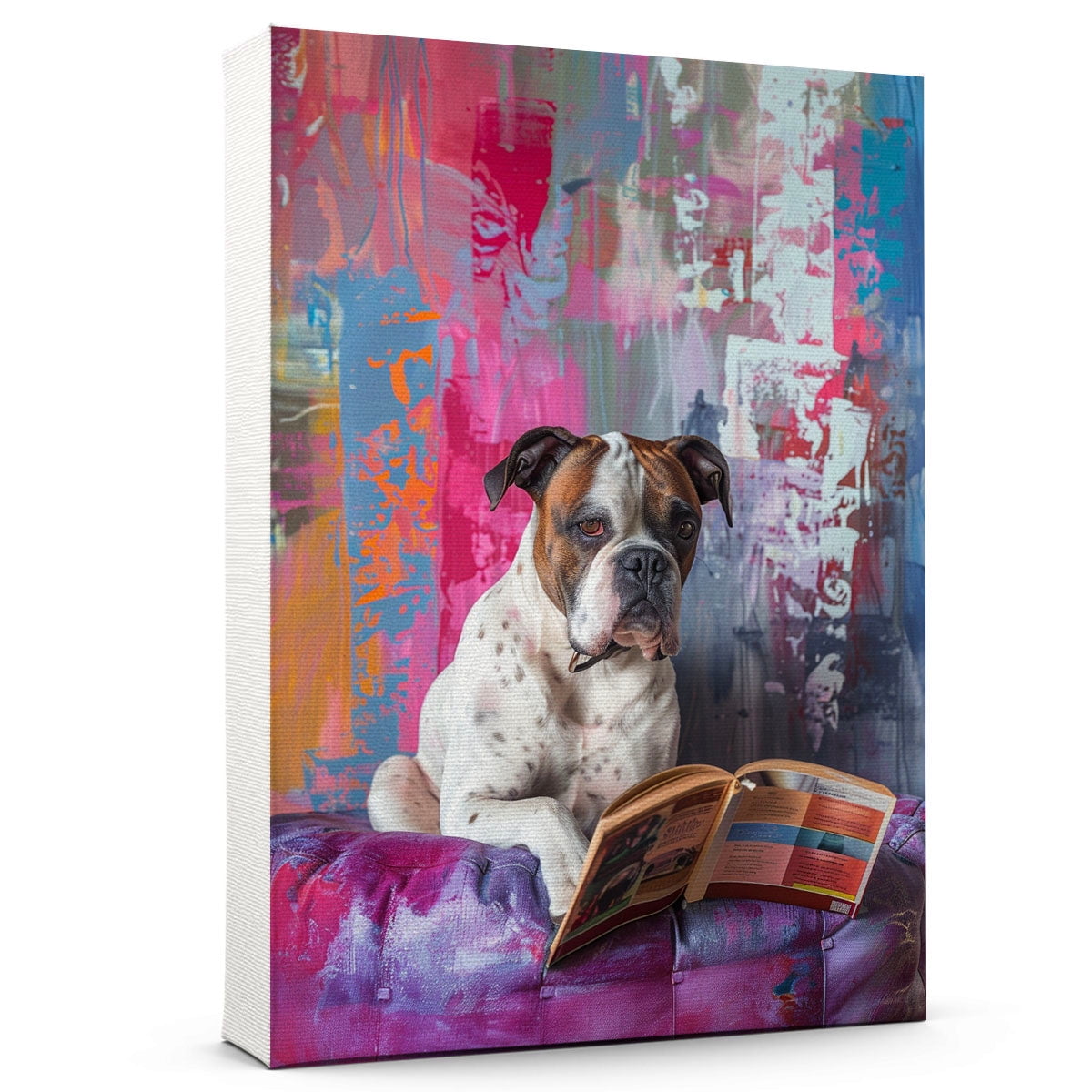 Boxer Dog Pictures Wall Decor - Nursery Wall - Art Bedroom - Watercolor ...