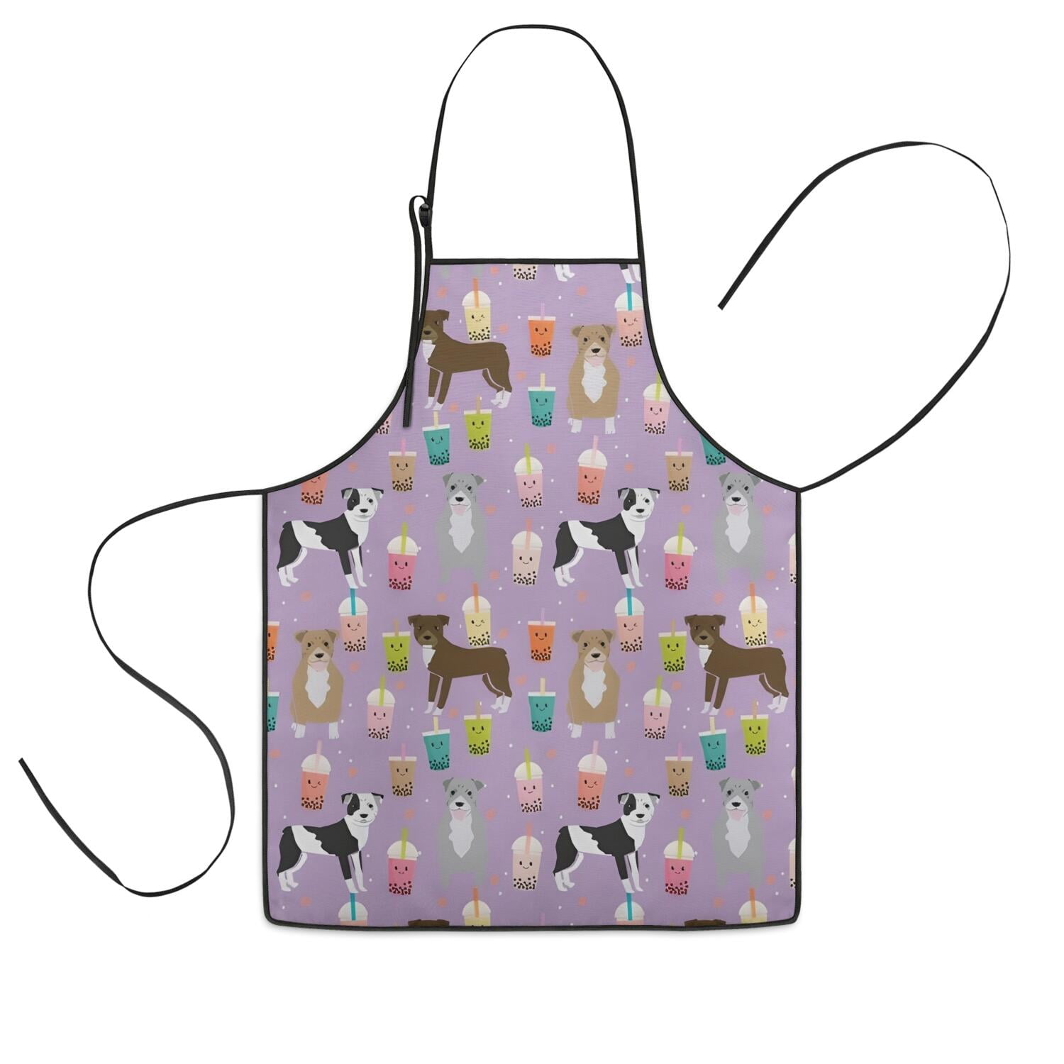 Boxer Dog Pitbull Terriers Dog and Drinks Kids Aprons for Girls and ...