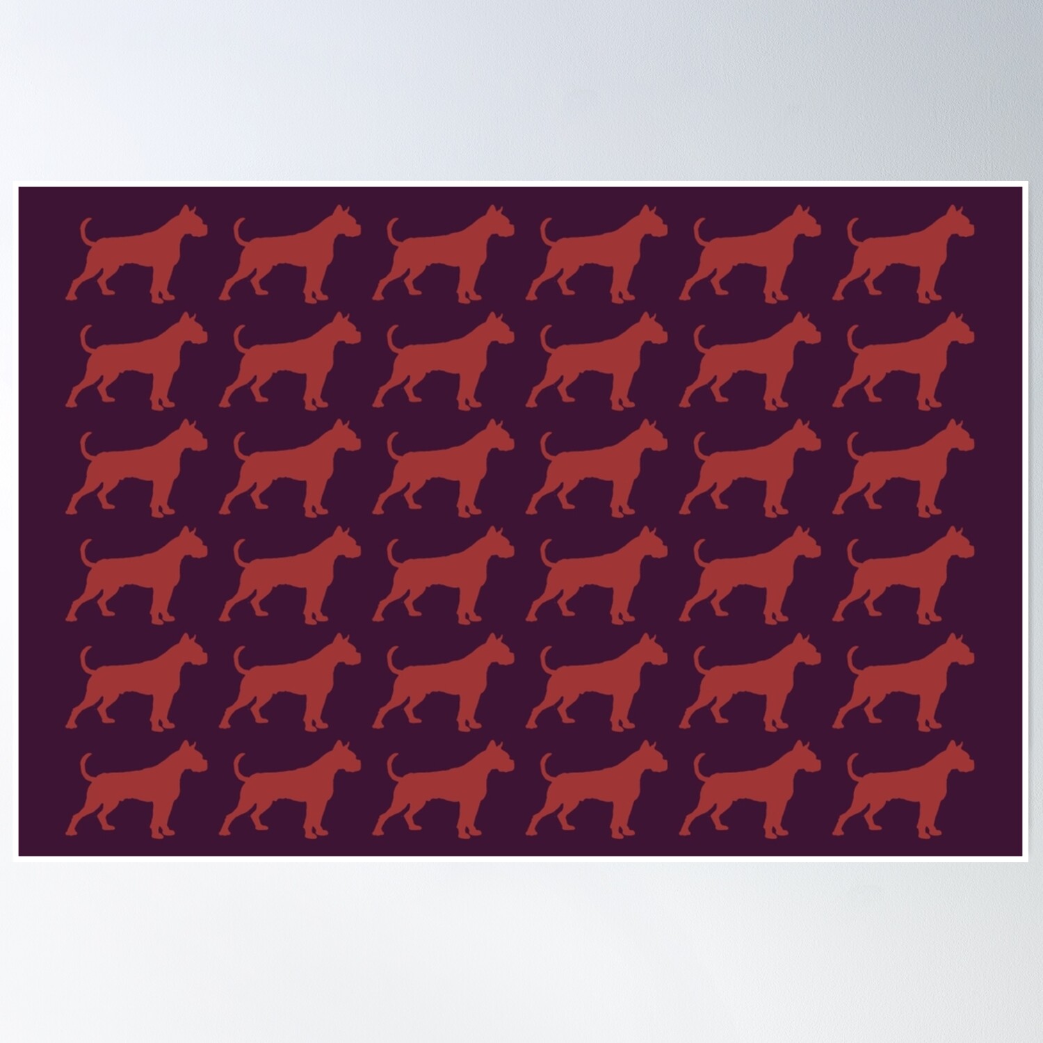 Boxer (Dog) Poster Wall Art, Modern Wall Decor, 8x12 UNFRAMED - Walmart.com