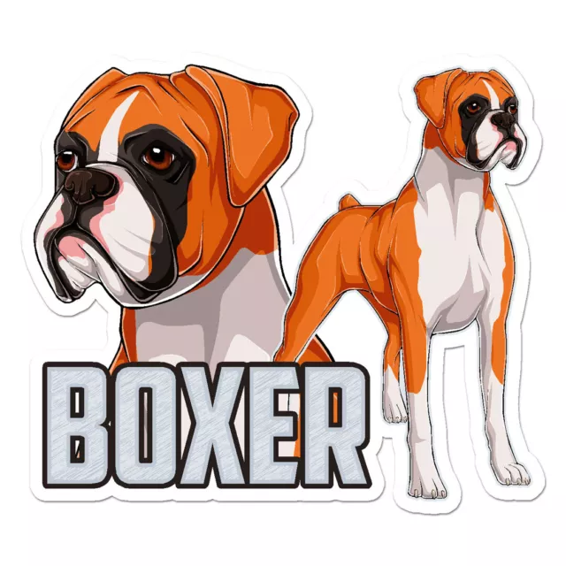 Boxer Dog Puppy Sticker Phone Decal Water Bottle Stickers Car Decals ...
