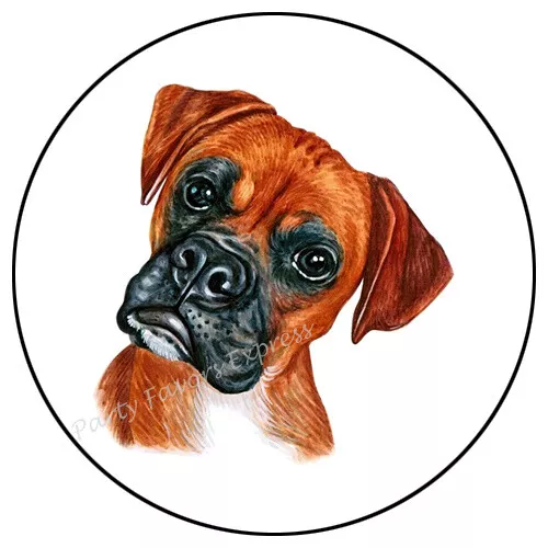 Boxer Dog Sticker Party Favors Sticker Envelope Seals Labels Stickers ...