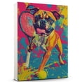 Boxer Dog Stretched Canvas Size 8x12 Tennis Canvas – Cute Boxer Canvas ...