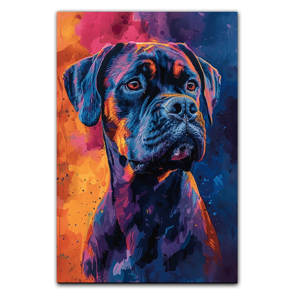 Boxer Dog Wall Art Print Poster, , Boxer Dog Art Print Poster, Wall art ...