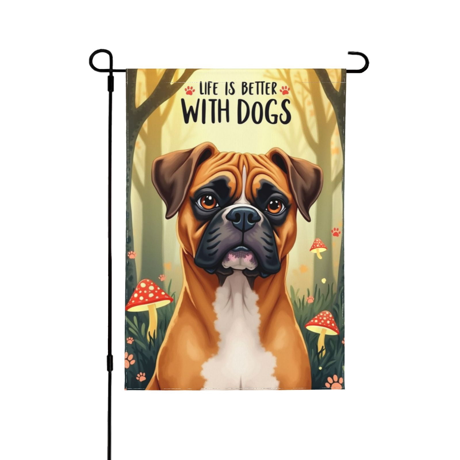 Boxer Dog Welcome Garden Flag 12x18 Inch Double Sided – Life Is Better ...
