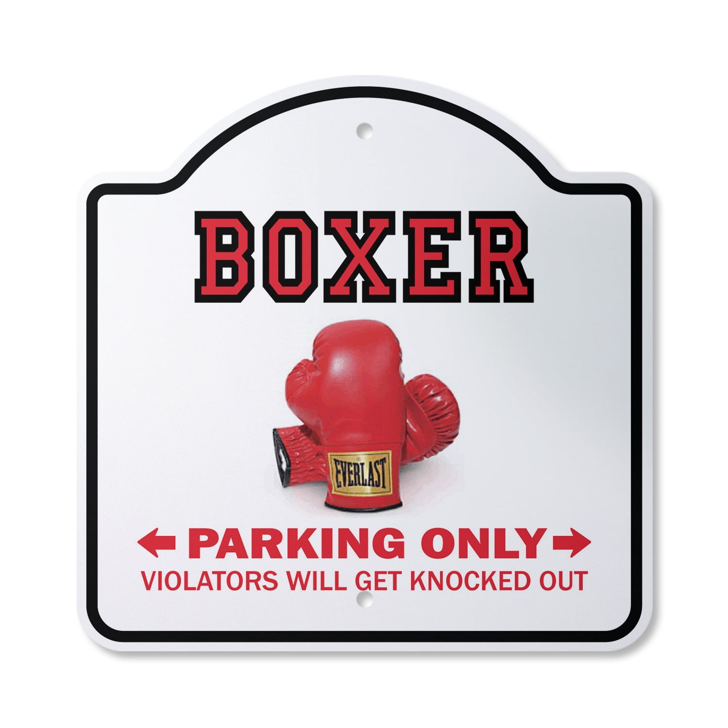 Boxer Fighter 10” x 10” Sign | Indoor/Outdoor Plastic | SignMission ...