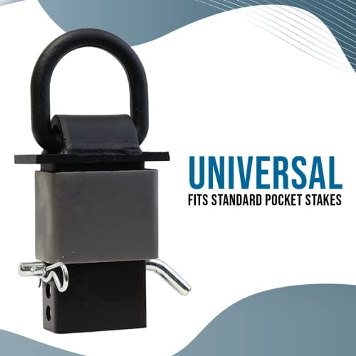 Boxer Heavy Duty Adjustable Stake Pocket D Ring Tie Down - 18,000LBS ...