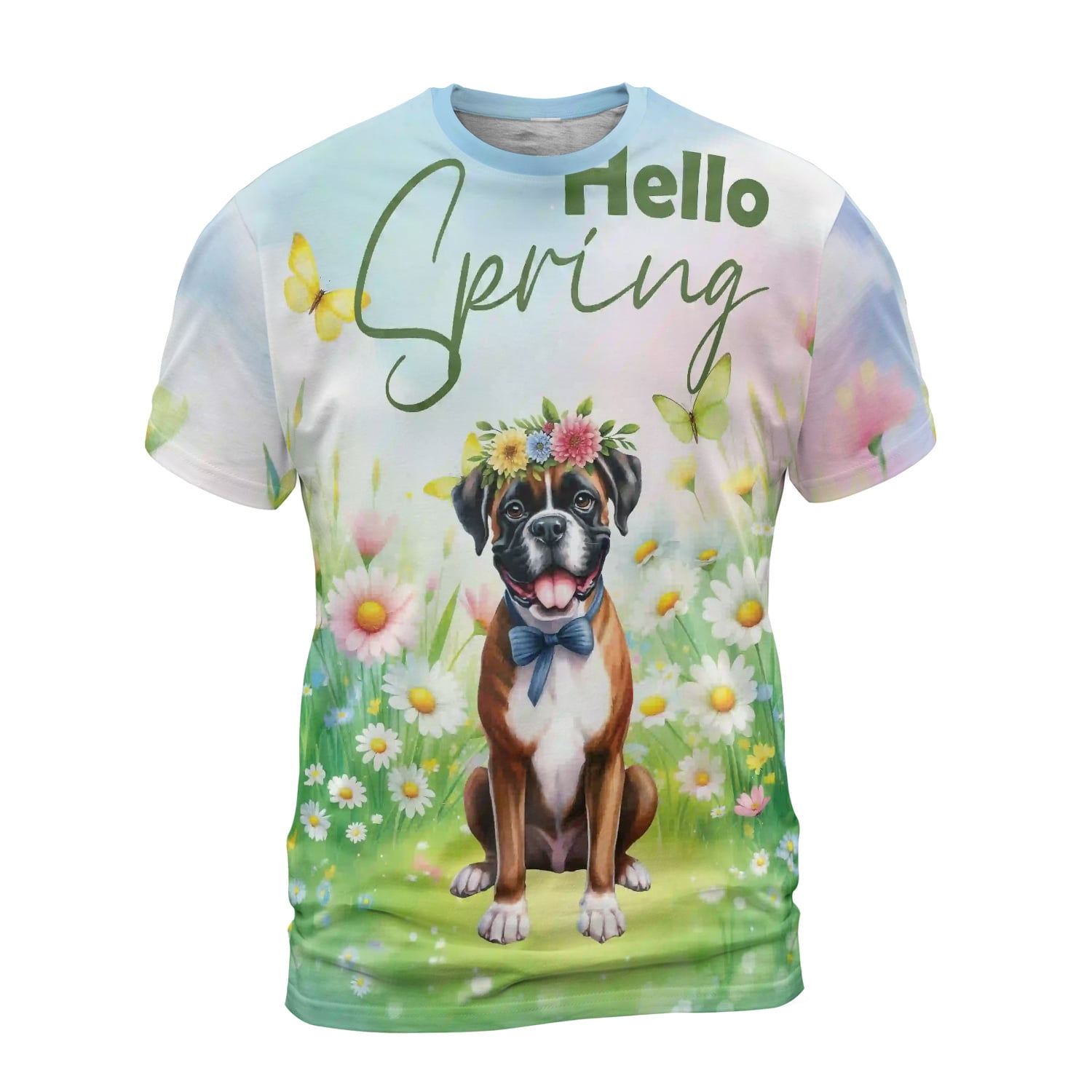 Boxer Hello Spring Time Flower Floral Nature All Over Print 3D Shirt ...