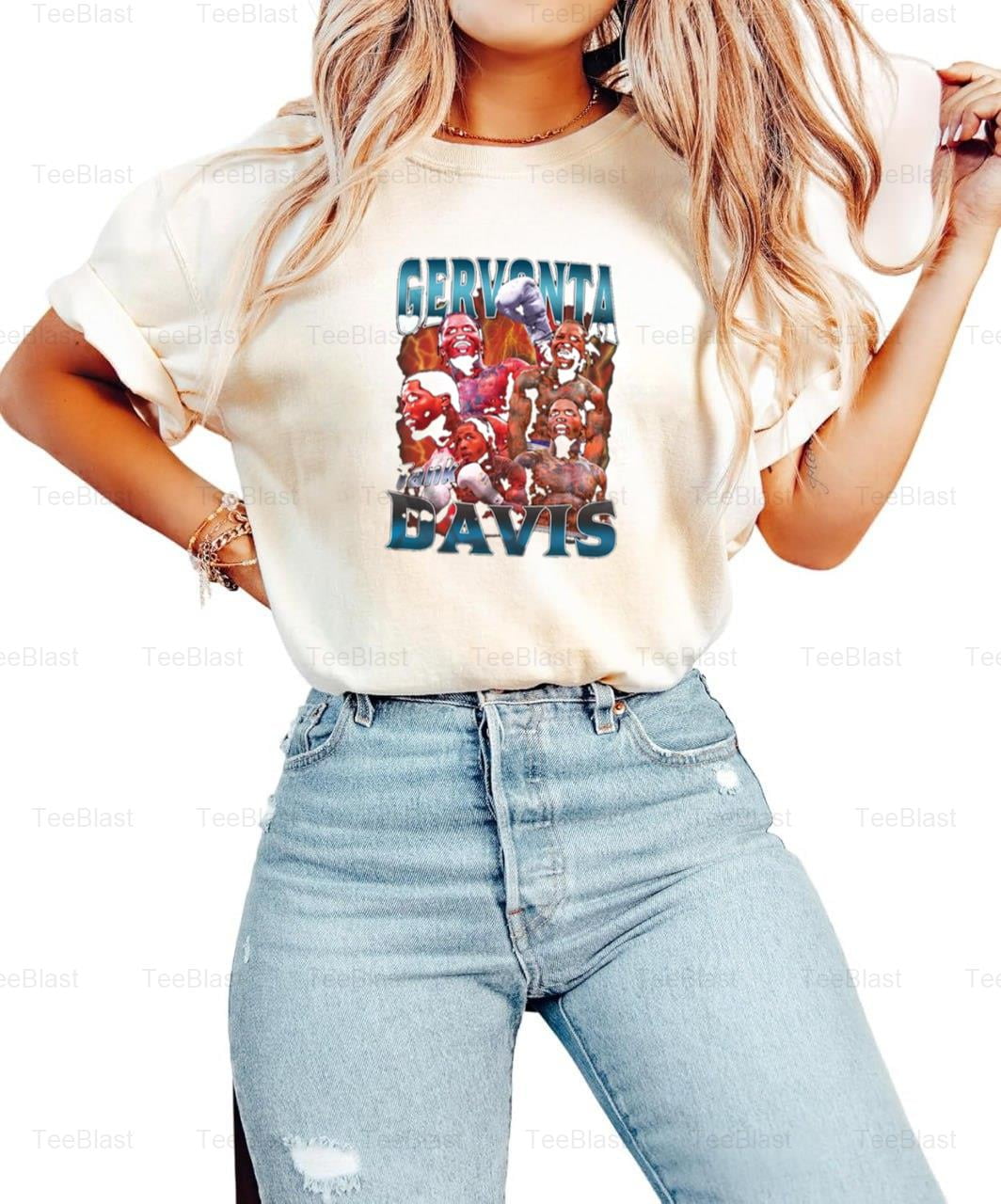 Boxer KO Star Gervonta Tank Davis Boxing 90s Vintage Graphic ...