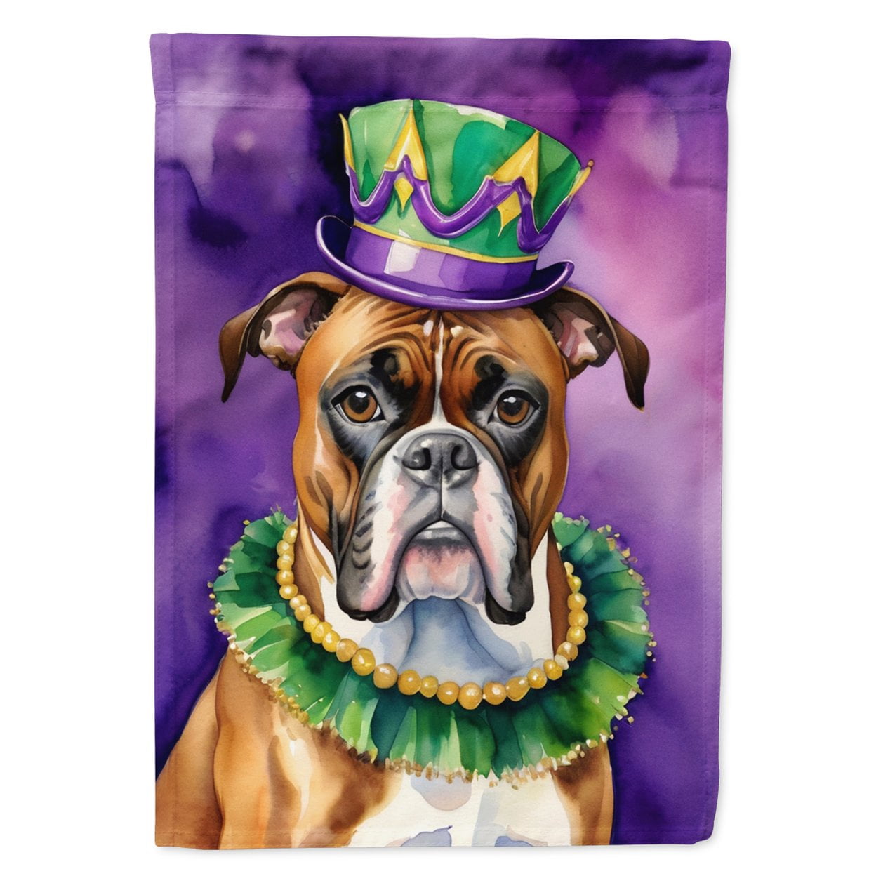 Boxer King of Mardi Gras Garden Flag 11.25 in x 15.5 in - Walmart ...