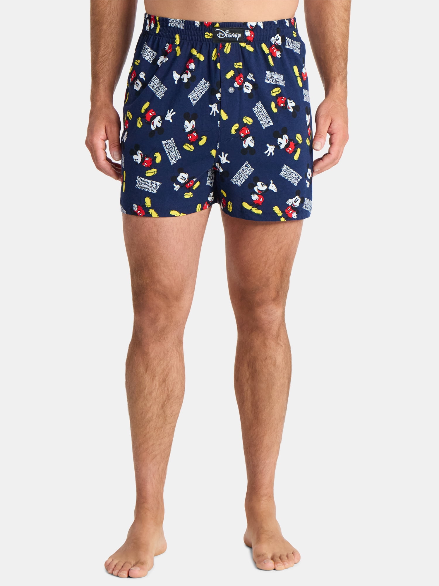Mickey Mouse Men's Classic Navy Boxer Shorts, Sizes S-XL - Walmart.com