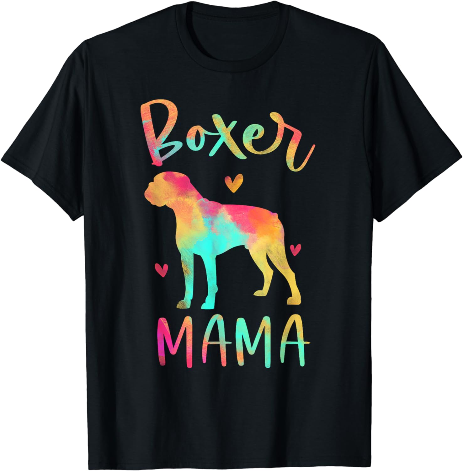 Boxer Mama Colorful Boxer Gifts Dog Mom T-Shirt - Walmart.com