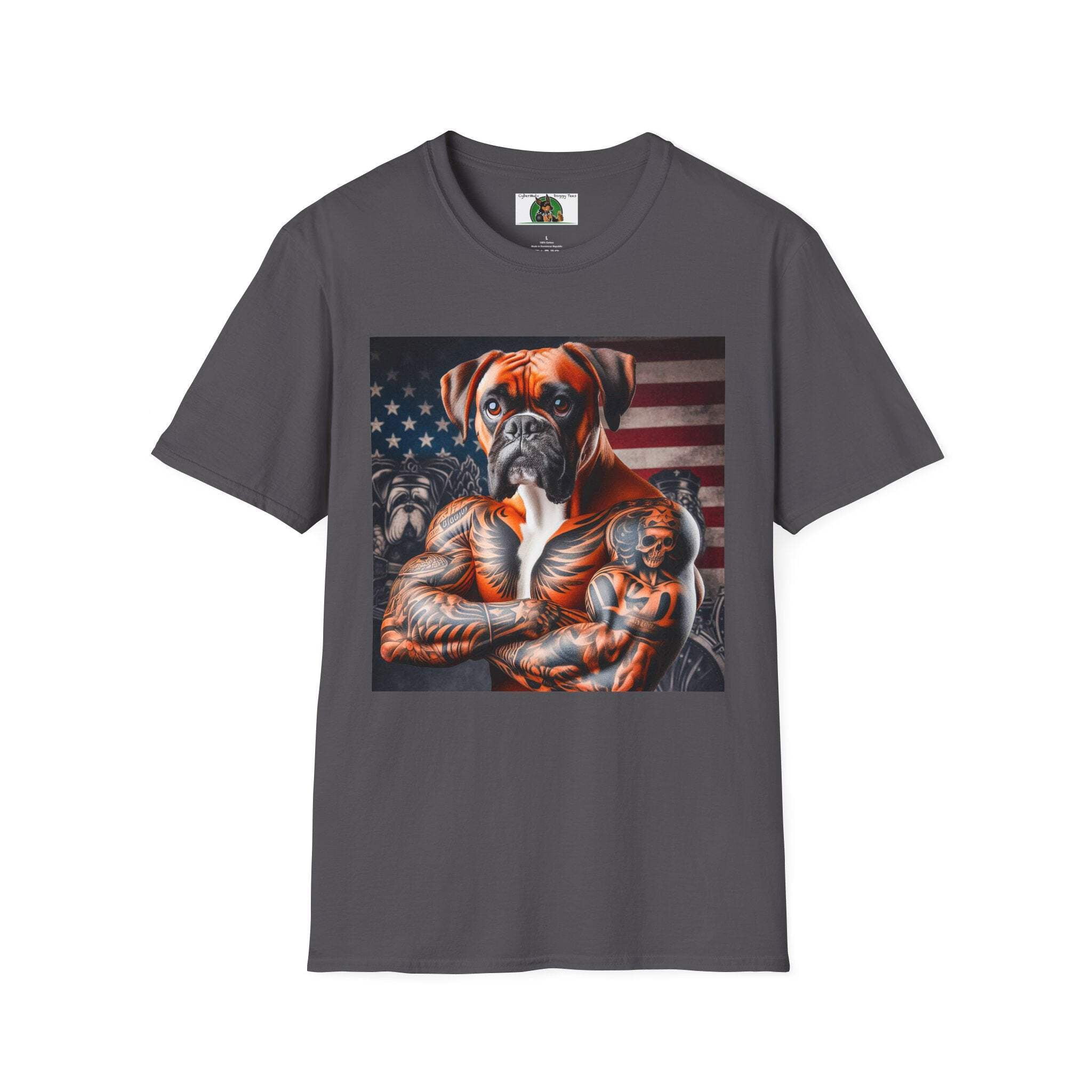 Boxer Merica Pop Art Unisex Softstyle T-Shirt - Walmart.com