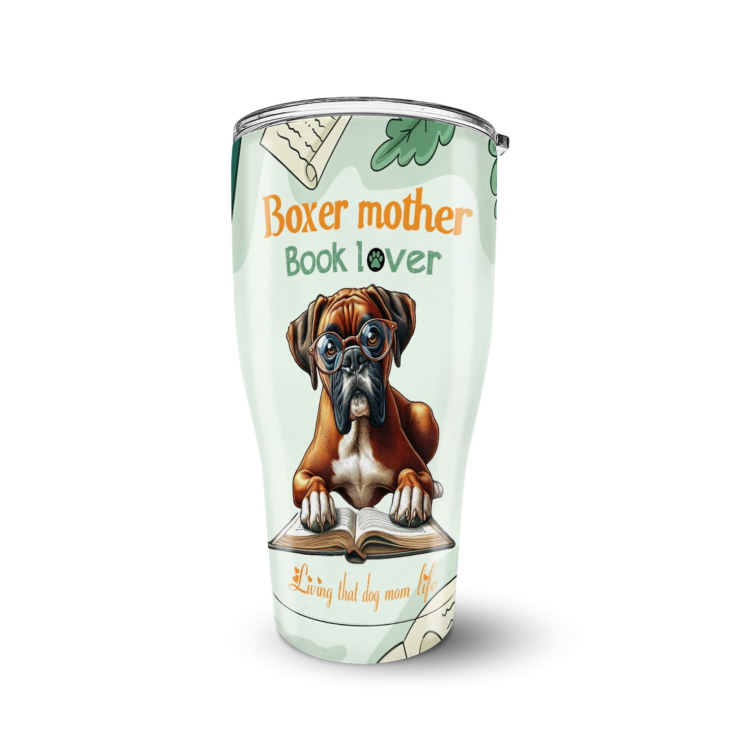 Boxer Mother Book Lover Living That Dog Mom Life Happy Mother's Day ...