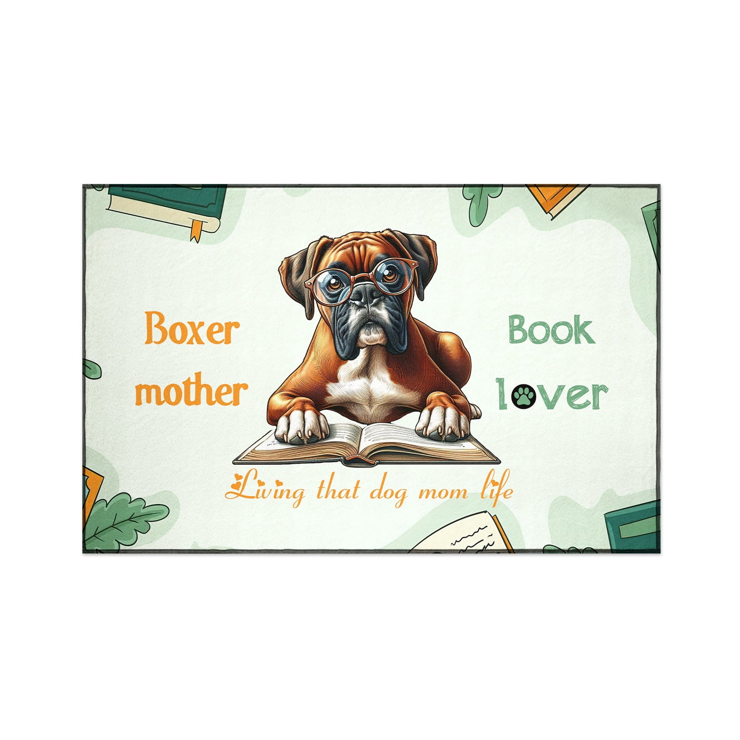 Boxer Mother Book Lover Living That Dog Mom Life Happy Mother's Day ...