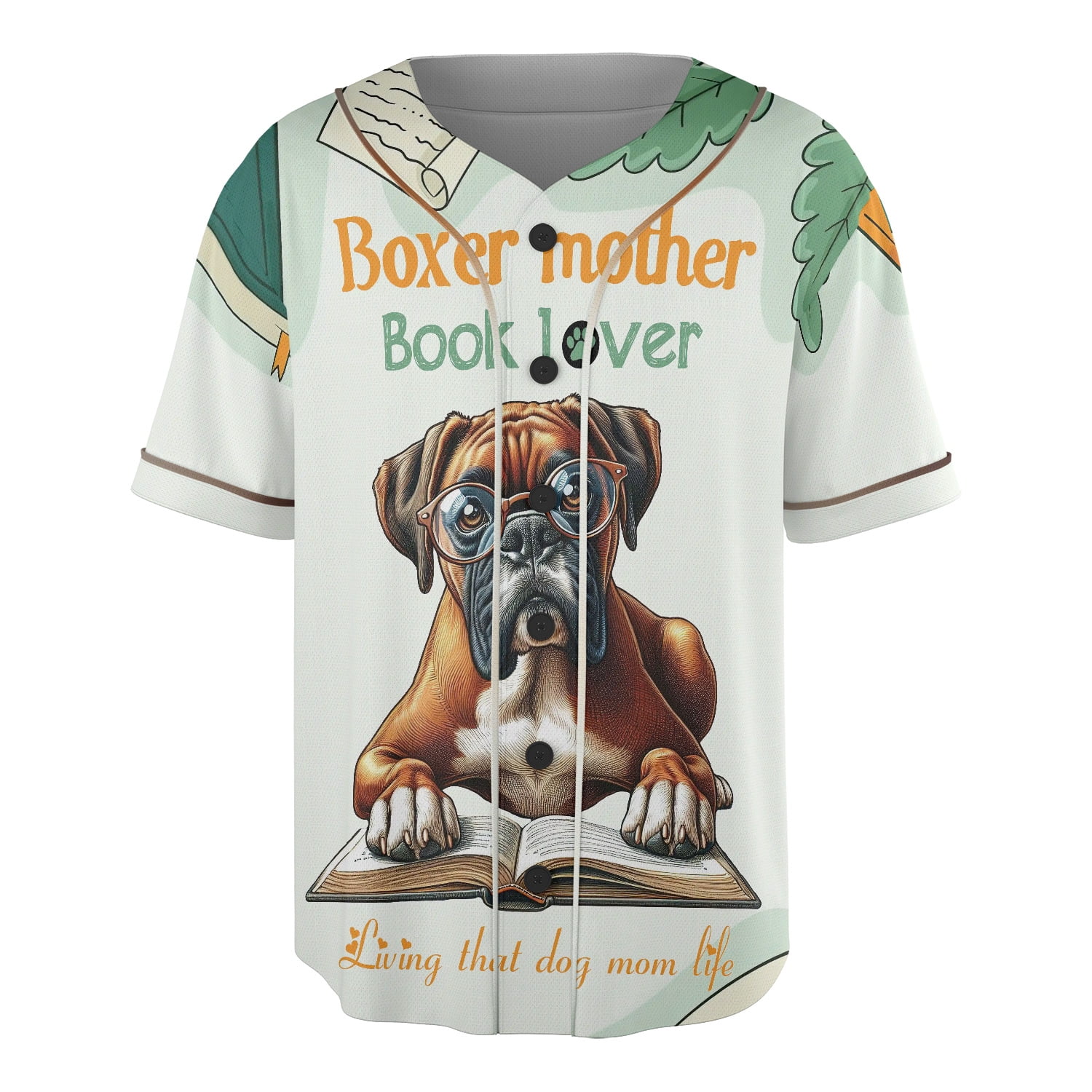 Boxer Mother Book Lover Living That Dog Mom Life Happy Mother's Day All ...