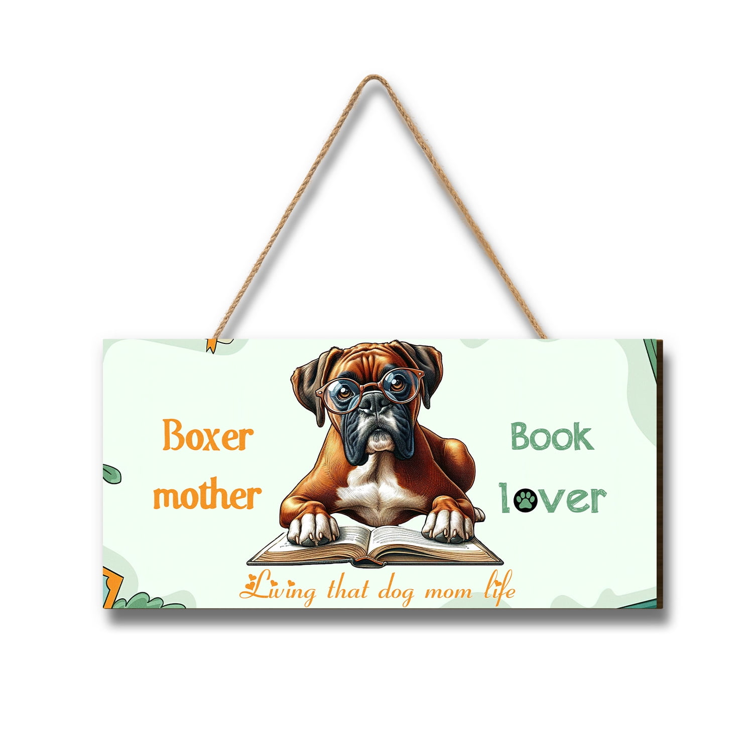 Boxer Mother Book Lover Living That Dog Mom Life Happy Mother's Day ...