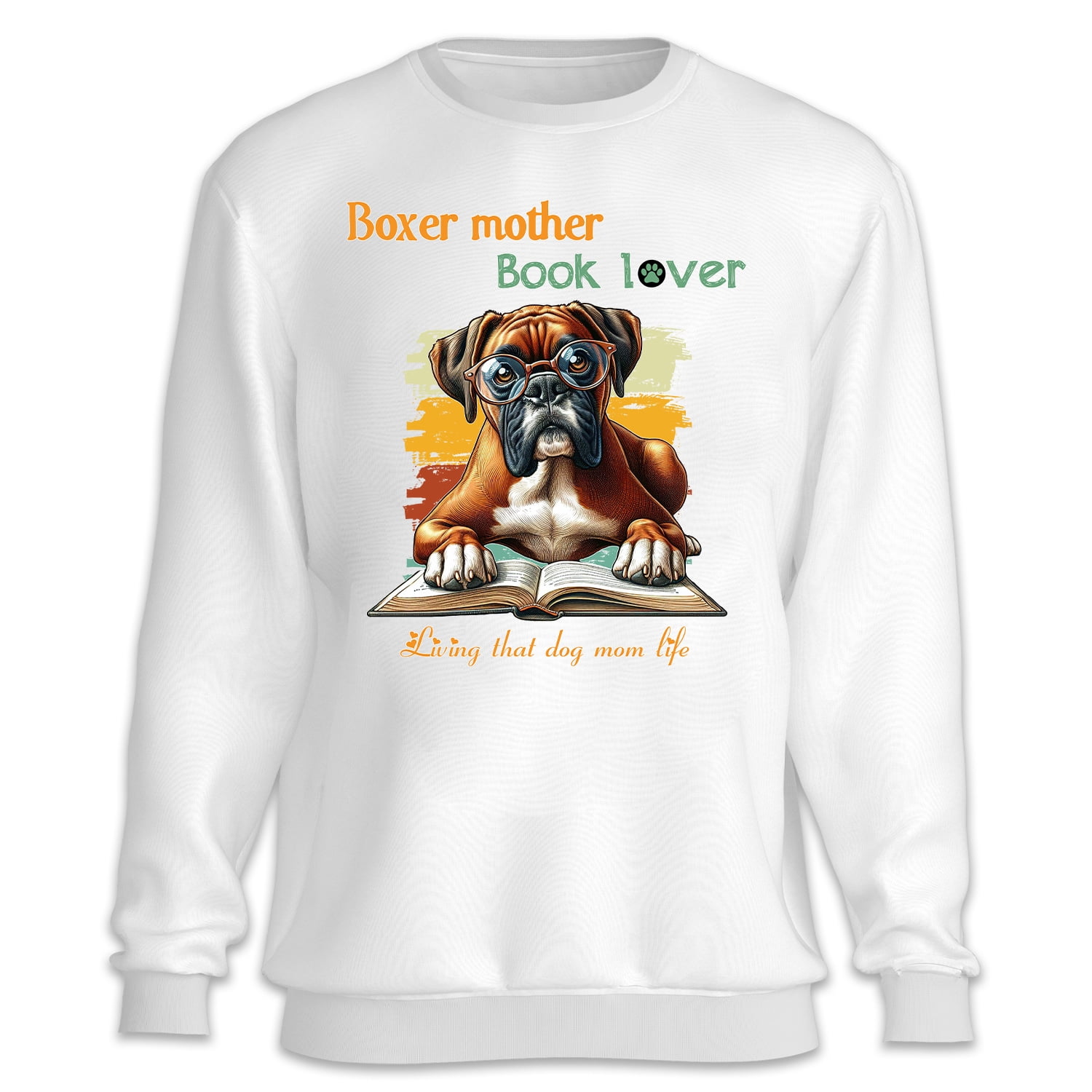 Boxer Mother Book Lover Living That Dog Mom Life Happy Mother's Day ...