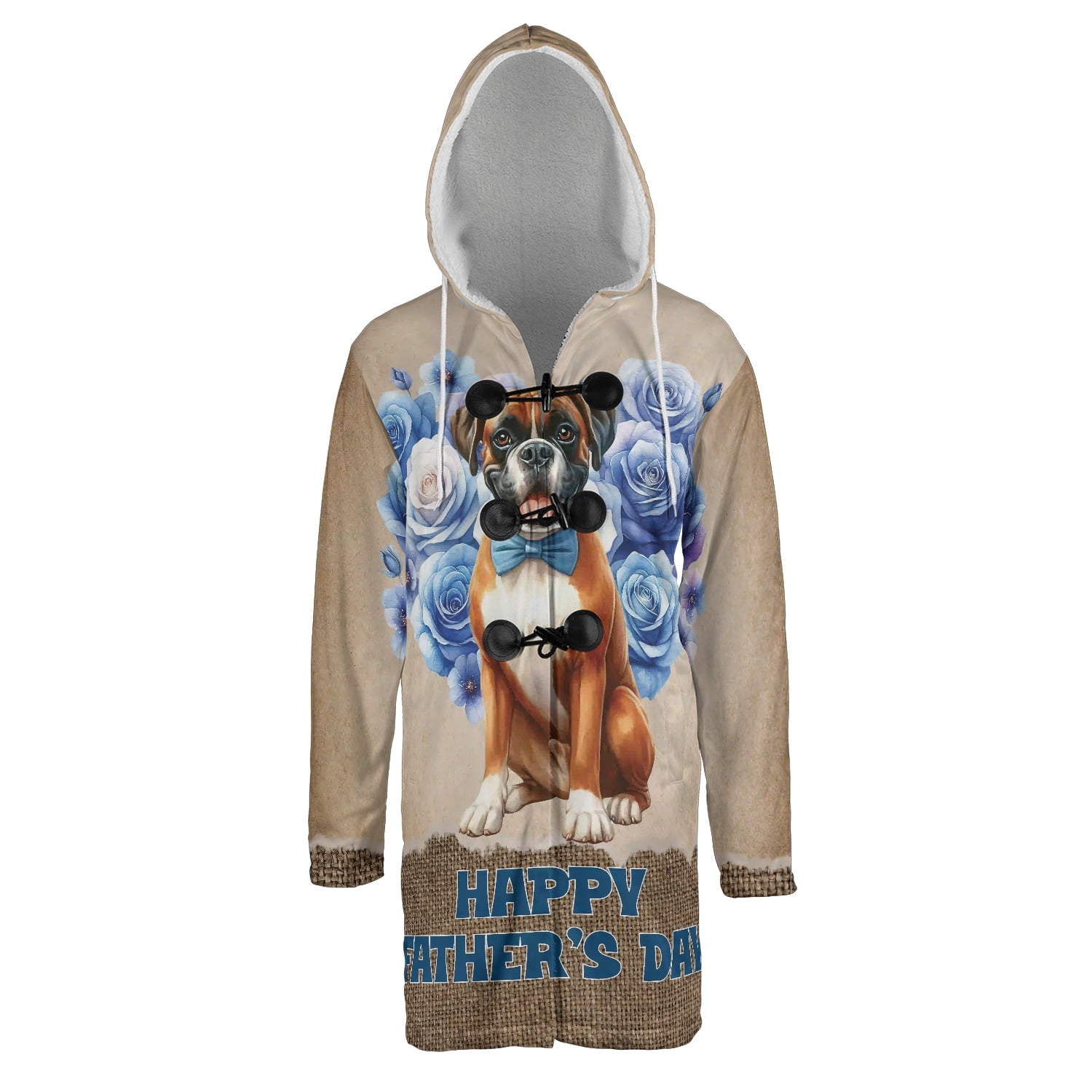 Boxer Proud Dad Happy Father's Day All Over Print 3D Hooded Duffle ...