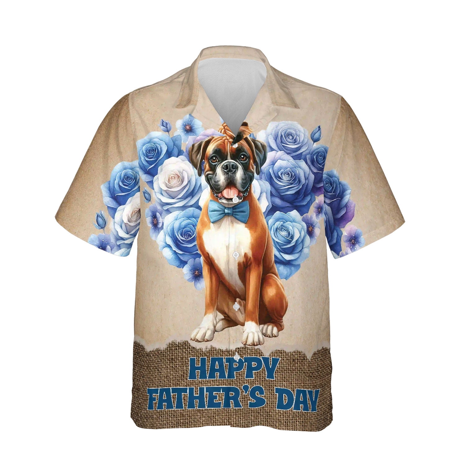 Boxer Proud Dad Happy Father's Day Hawaiian Shirt Breathable Summer ...