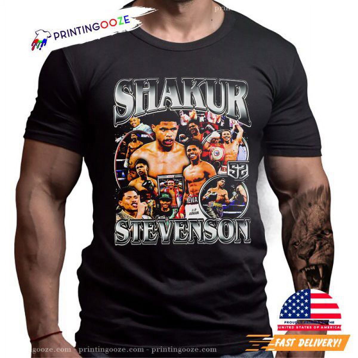Boxer Shakur Stevenson Collage Vintage 90s Shirt - Walmart.com