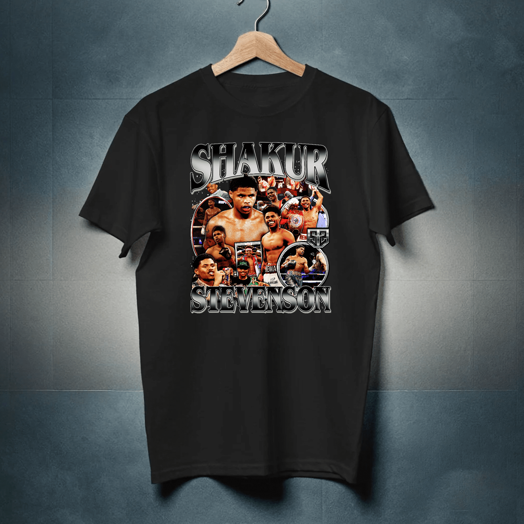 Boxer Shakur Stevenson Collage Vintage 90s Shirt - Walmart.com