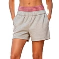 Boxer Shorts for Women Smocked Ginghan Drawstring Comfy Elastic Waist ...