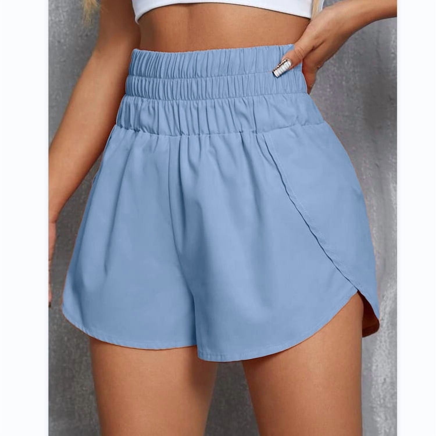 Boxer Shorts for Women Teen-girls Light Weight Pull-on High Rise Shorts ...