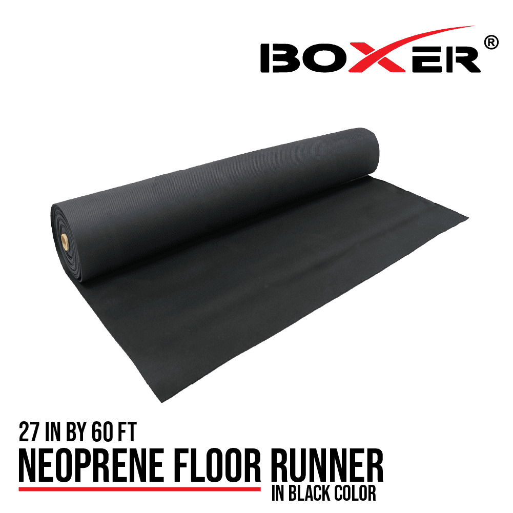 Boxer Tool Neoprene Floor Runner (Black) 27inches x 60 feet - Walmart.com