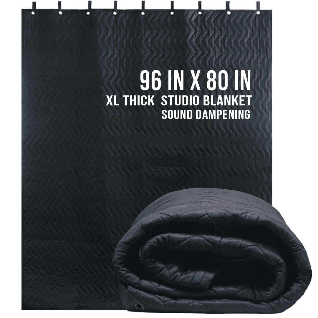 Boxer Tools Extra Large Quilted Padded Studio Blanket, 80x96 in, Sound ...