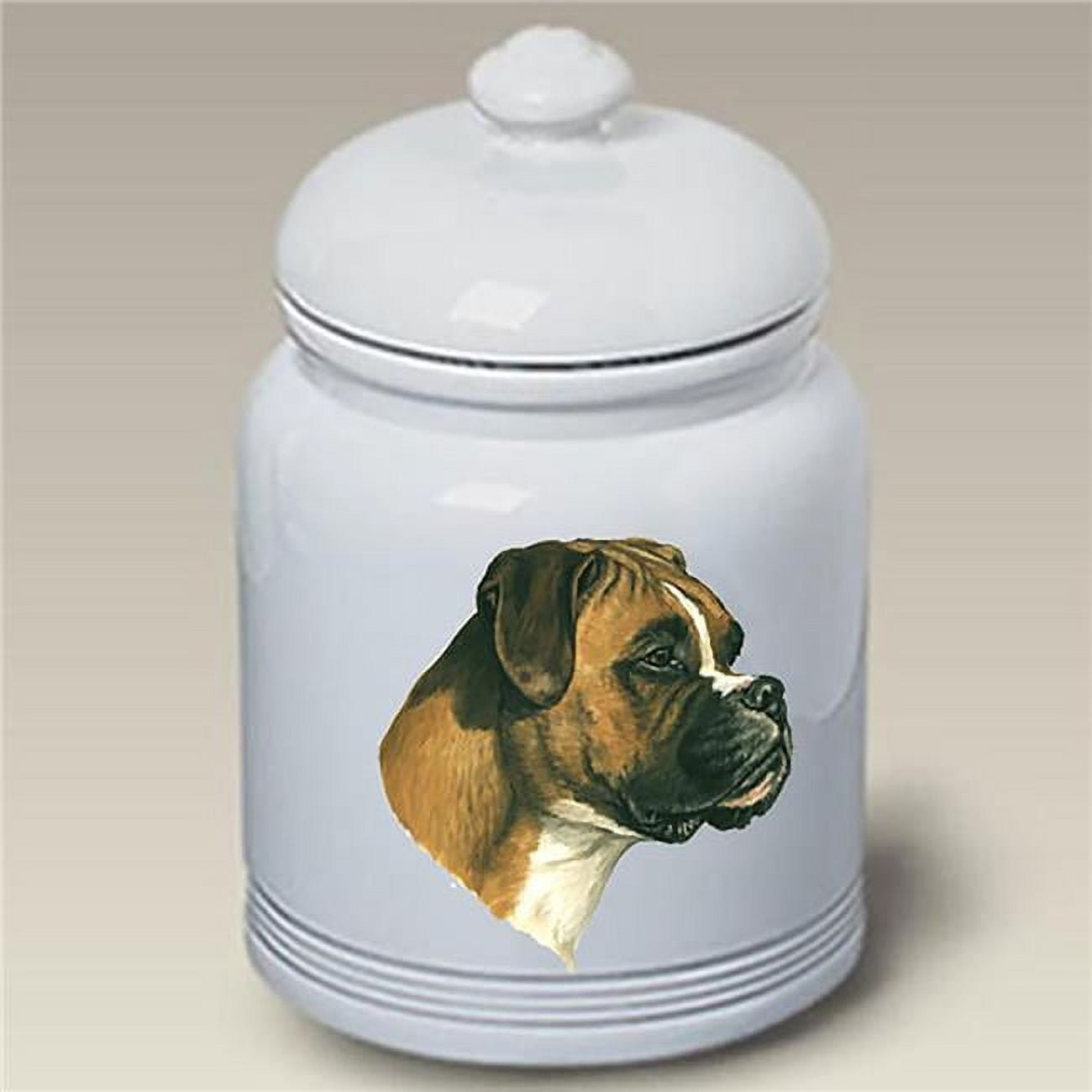 Boxer Uncropped Ceramic Treat Jar - Walmart.com