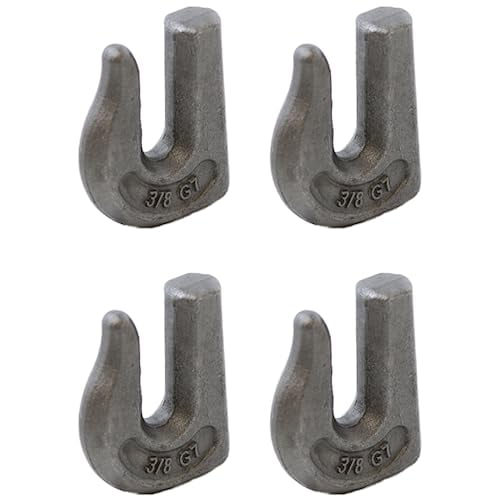 Boxer Weld On 3/8 Grab Chain Hook G70 Forged – 4 Pack - 6,600lbs Heavy ...