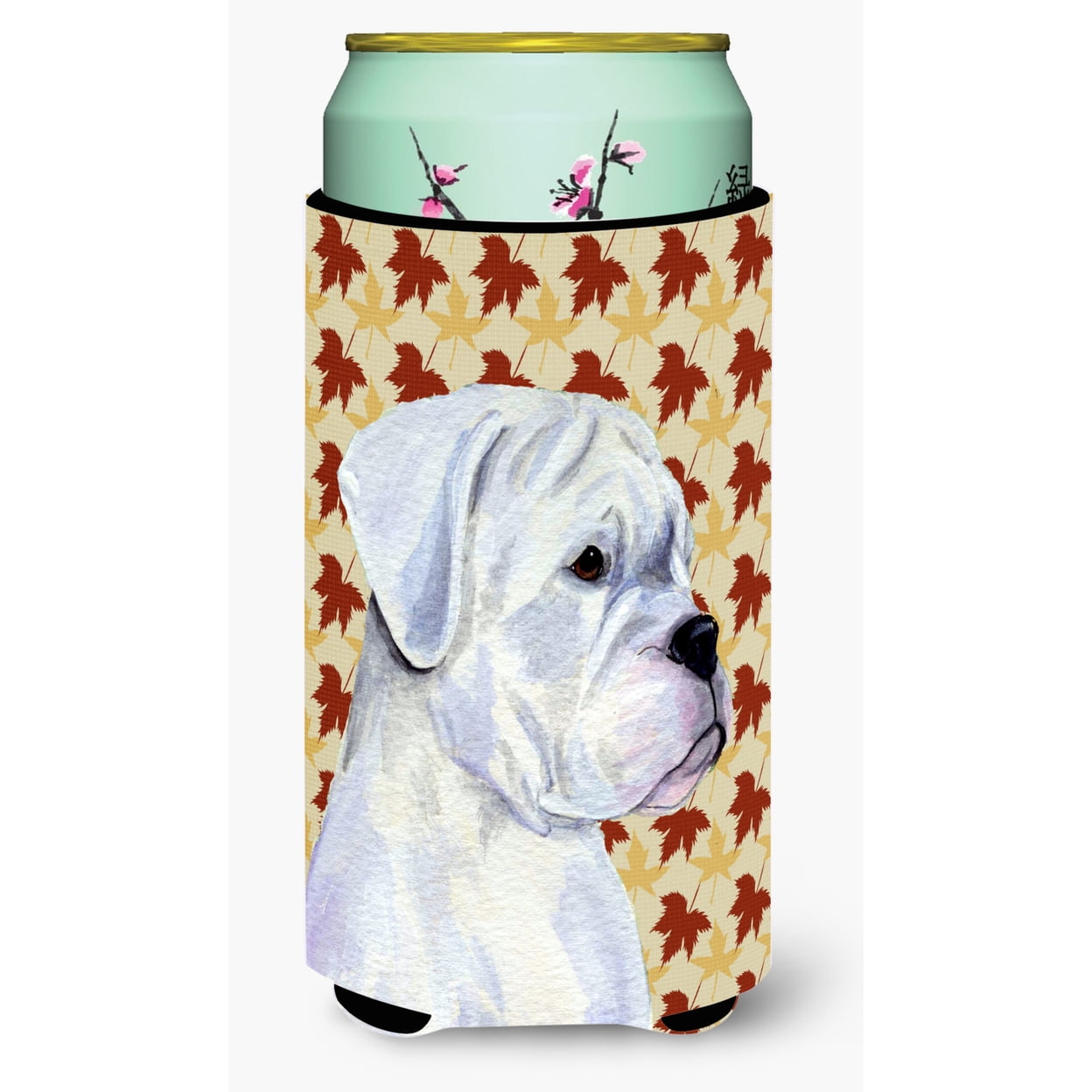 Boxer White Fall Leaves Portrait Tall Boy Hugger - Walmart.com