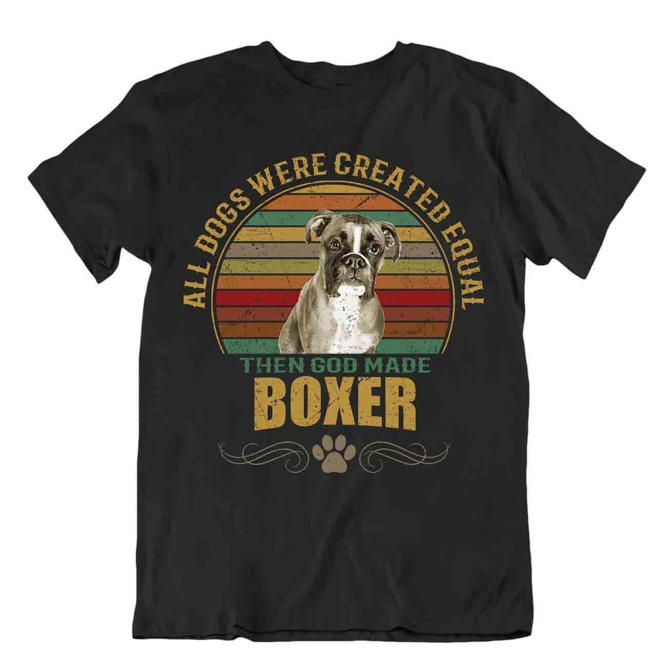 Boxer chien t-shirt cadeau cool CHEMISE amoureux des animaux vintage ...