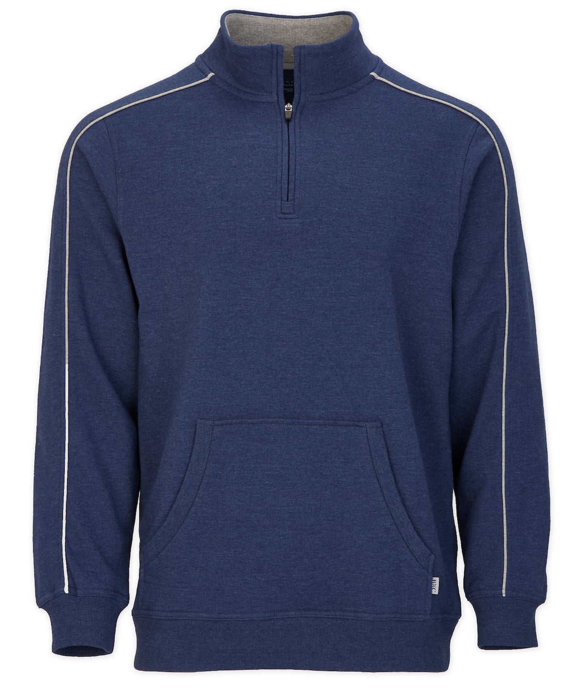 Boxercraft BM5204 Men's French Terry Quarter Zip-Navy Heather-M ...