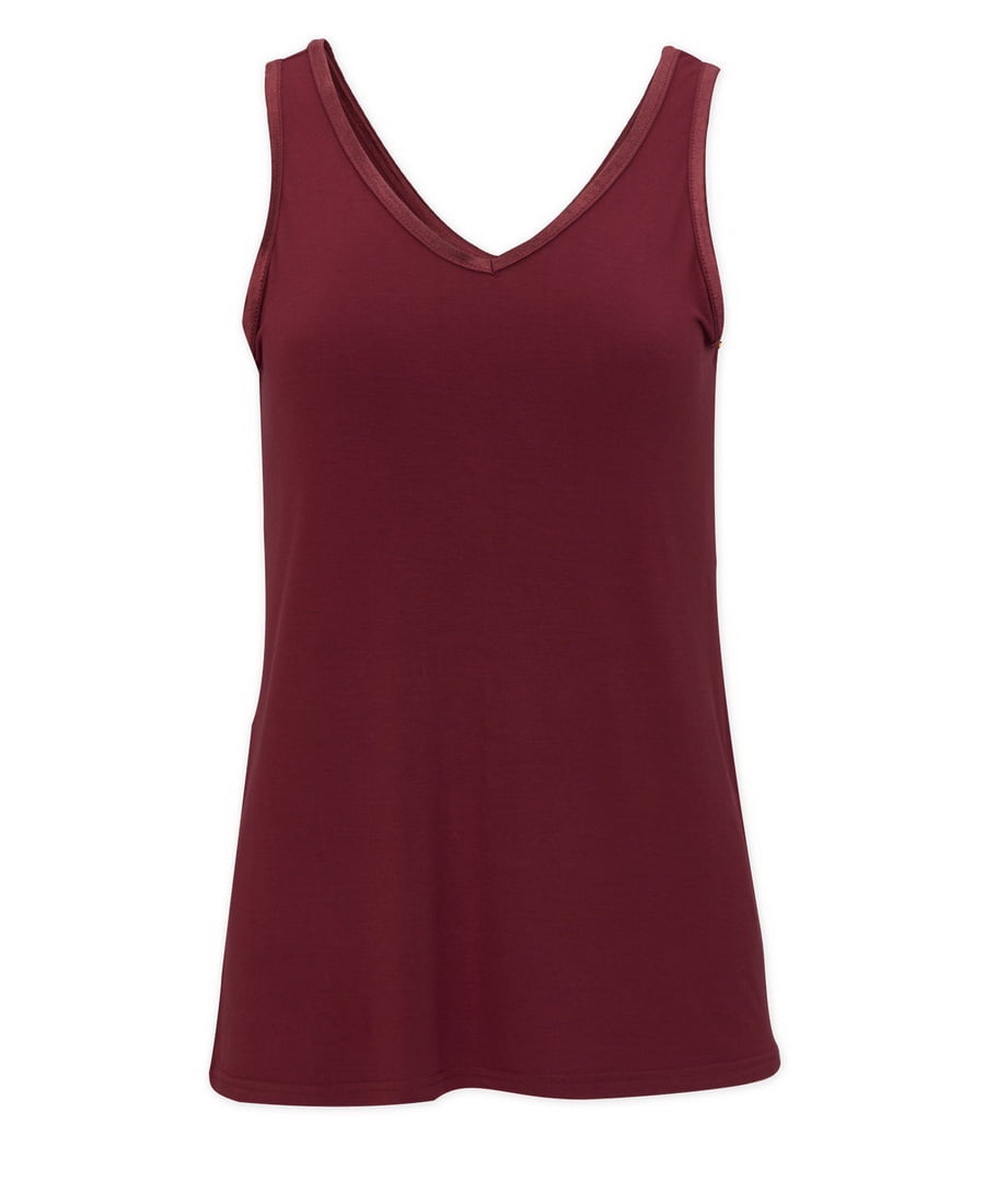 Boxercraft BW2504 Women's Bamboo V-Neck Tank-Mantra Red-XS - Walmart.com