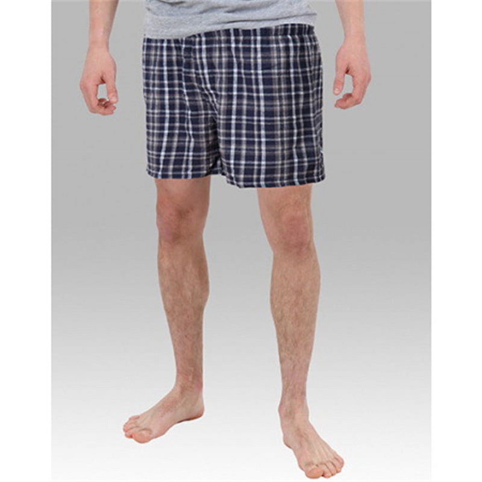 Boxercraft Classic Flannel Boxer, 2XL, Navy/White - Walmart.com