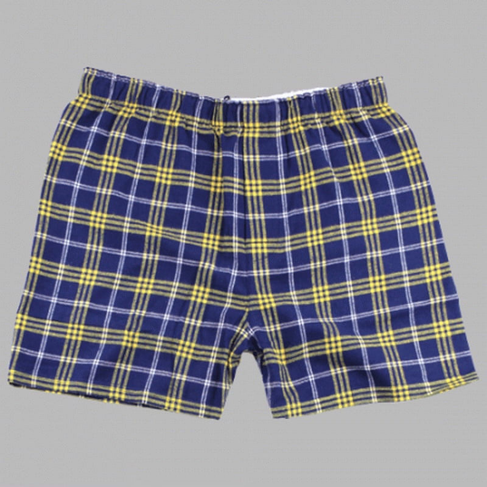 Boxercraft Classic Flannel Boxer M Navy/ Gold - Walmart.com
