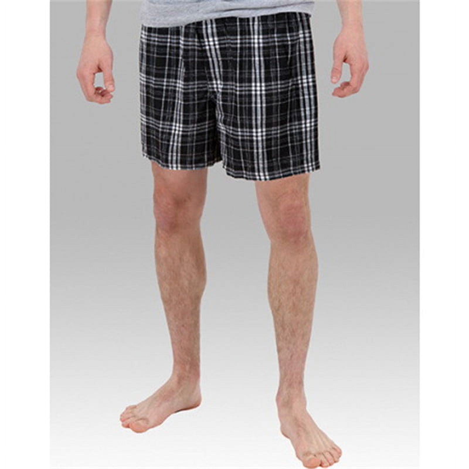 Boxercraft Classic Flannel Boxer Size M Color Greys - Walmart.com