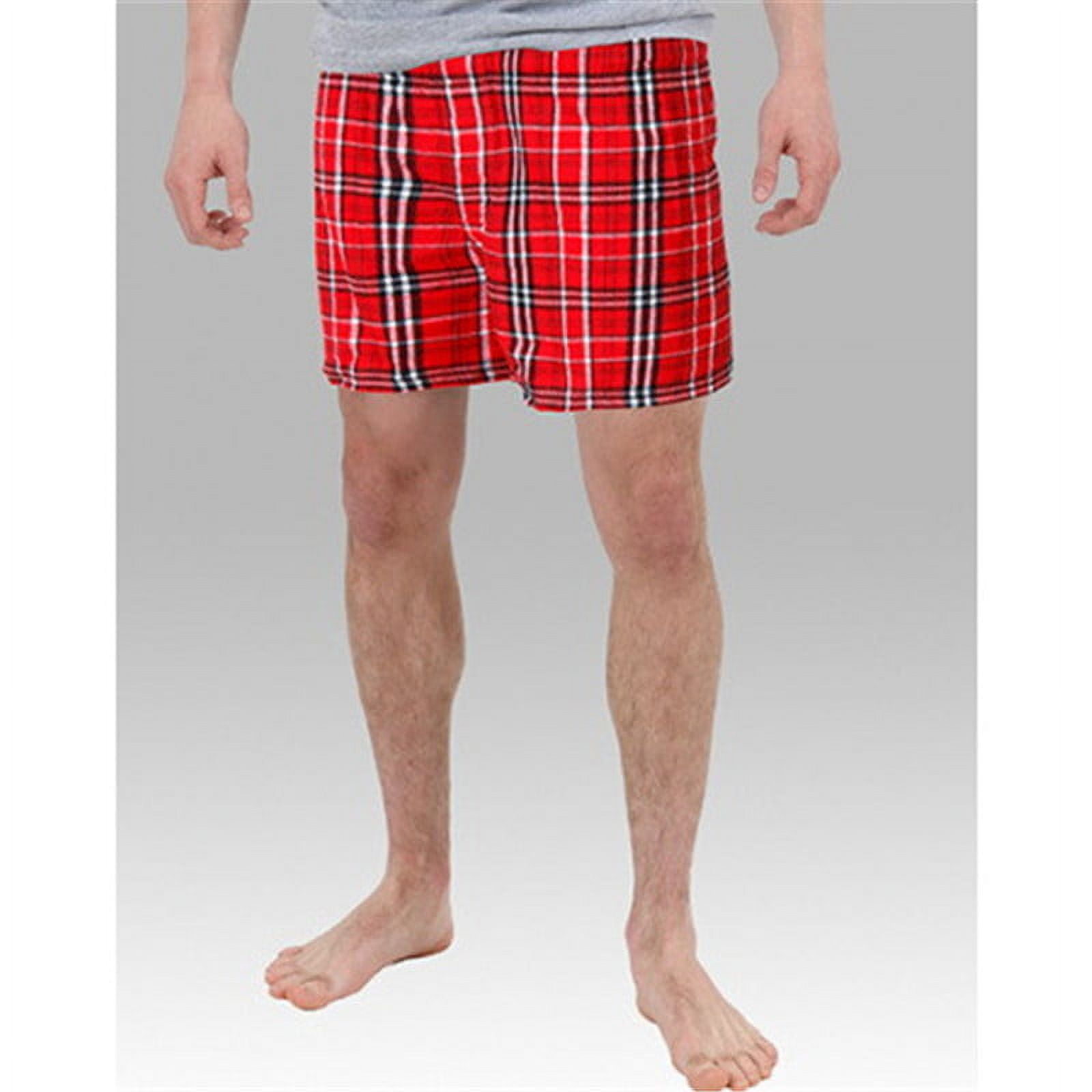 Boxercraft F48RWP Red And Black Flannel Boxer,Red and Black,2X ...