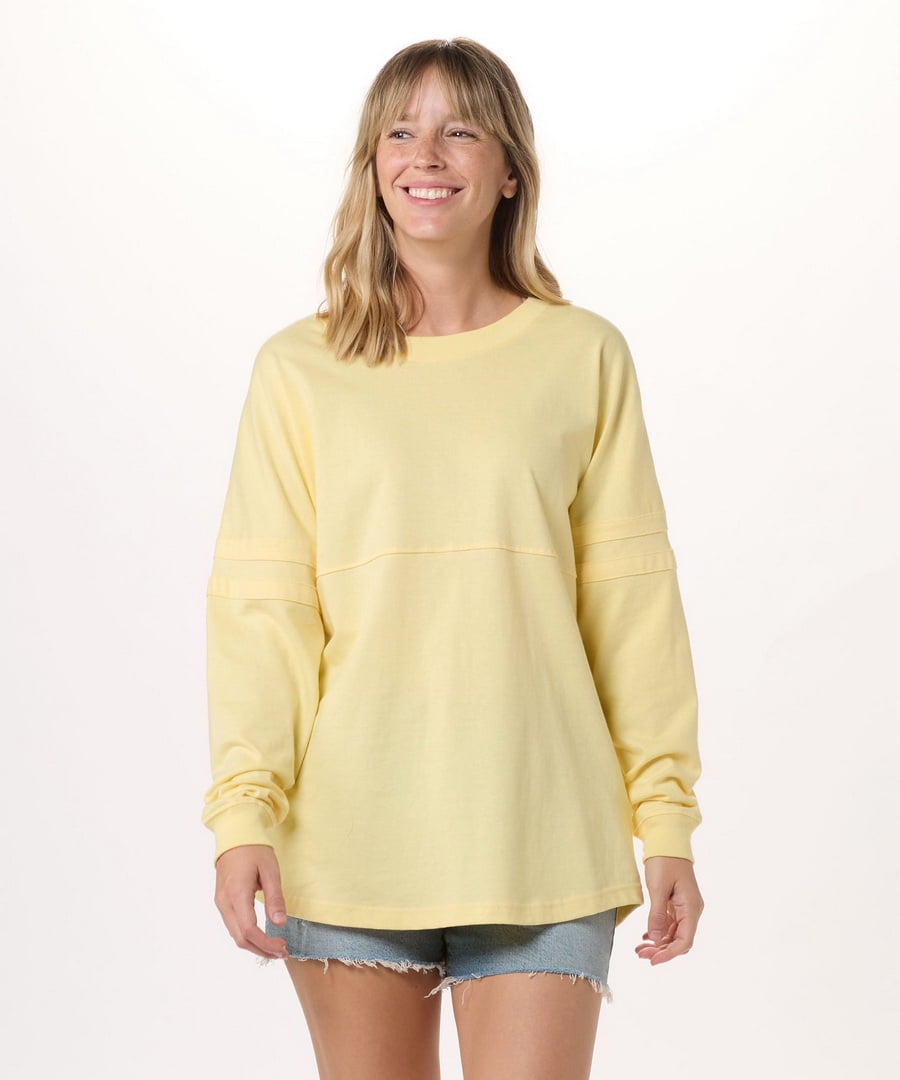 Boxercraft Womens Pom Pom Long Sleeve Jersey T-Shirt, S, Daffodil ...